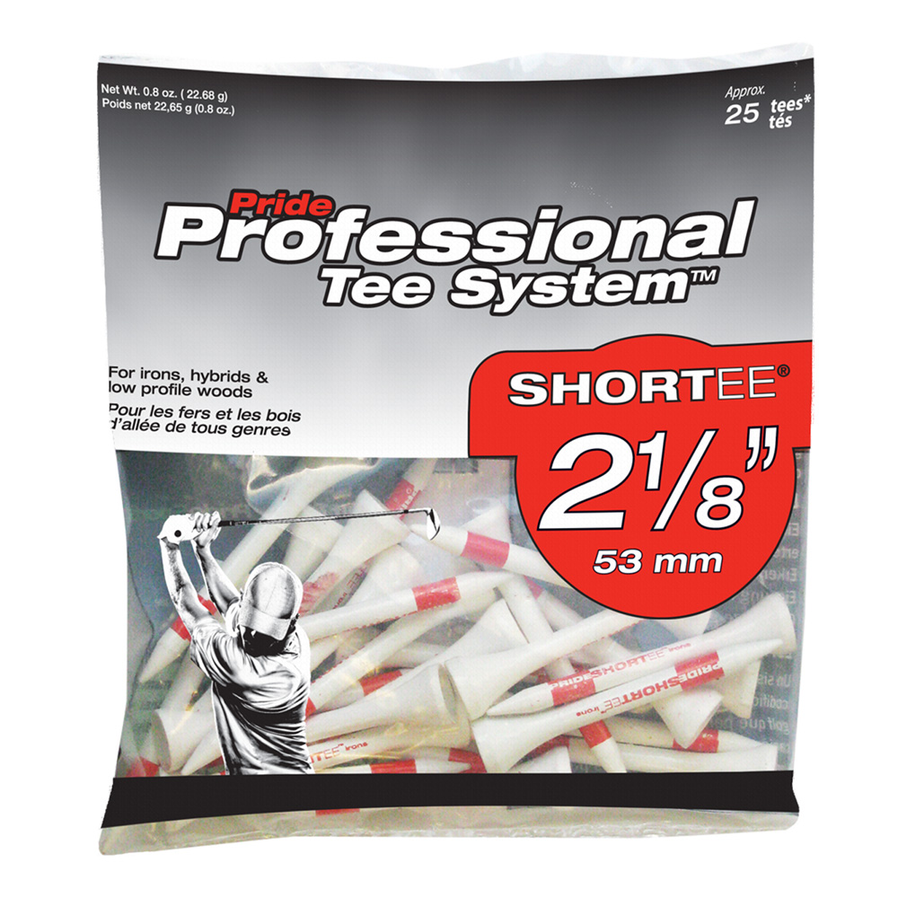 Professional Tee System 2 1/8" white 25 Tees | LS Golf